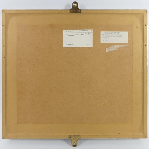 William Hunter Littlejohn (Scottish 1929-2006) watercolour 'Origami ...