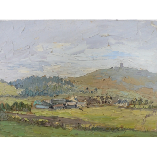 Robert Moore, Knockaloe - Patrick IOM 1986, Oil on Board, Signed, 10x12