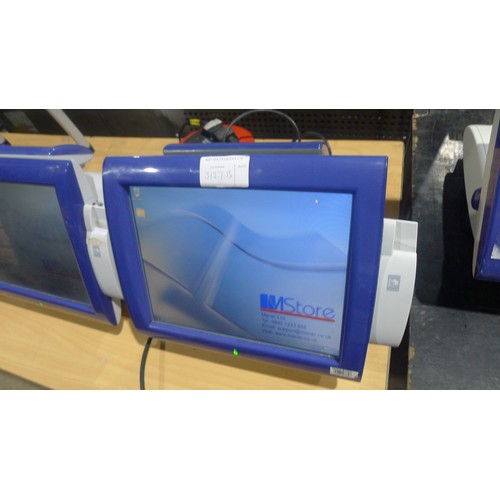 2 Aures Posligne Odysse -11-W-ELO Epos touch screen Tills with customer ...