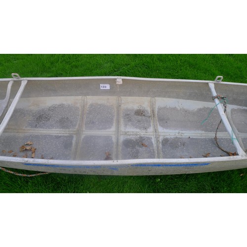 An aluminum skinned canoe by Avoncraft approx 5.3m long