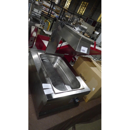 A commercial stainless steel electric heated chip scuttle by Lincat ...