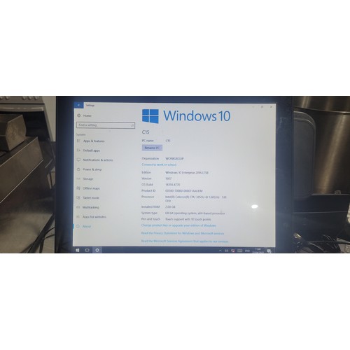 An Epos touch screen till by Eposnow running Windows 10 Enterprise ...