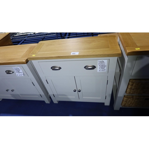1 Lundy compact sideboard with 1 drawer / 2 doors approx 80cm w x 32cm ...