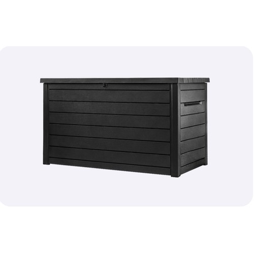 1 Keter Ontario XXL resin garden storage box 870L RRP £137. Boxed and ...