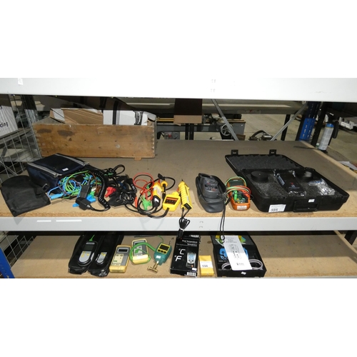 A quantity of various electrical test instruments including an Extech ...