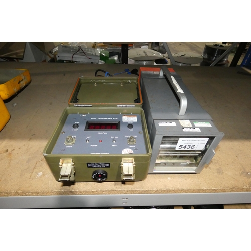 1 x RAT tachometer type 9116 and 1 Chessell chart recorder