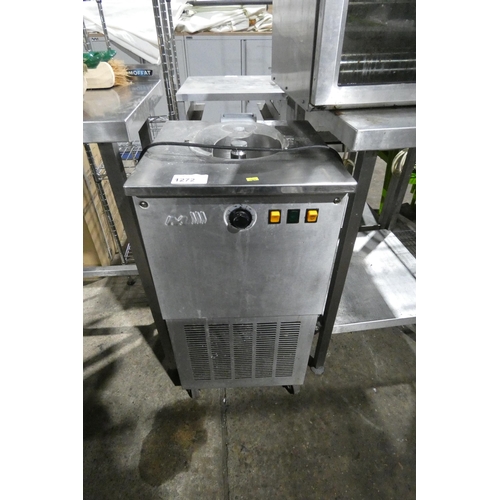 A commercial stainless steel ice cream making machine by Musso type ...