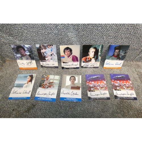 10 x rare Gerry Anderson/Space 1999 autograph cards, please see ...