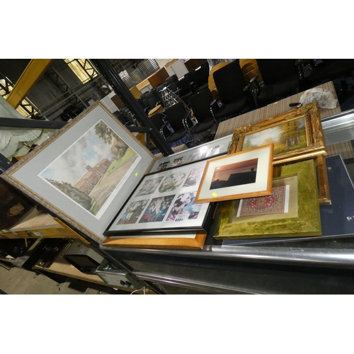 A quantity of miscellaneous pictures and frames