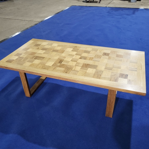 Danish Rosewood chequerboard coffee table designed by Poul Cadovius, 1970s , Cado badge underside. D