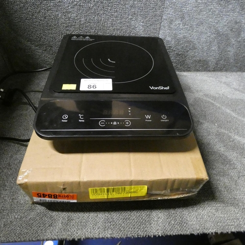 1 x Von Shef single induction hob