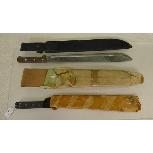 A WW2 / 1950s era unissued British Army machete approx 50cm / 20 inches ...