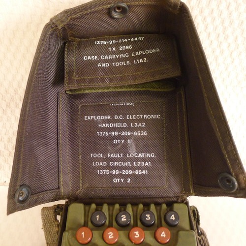 A vintage British Army Shrike electronic handheld exploder L3A2 type ...