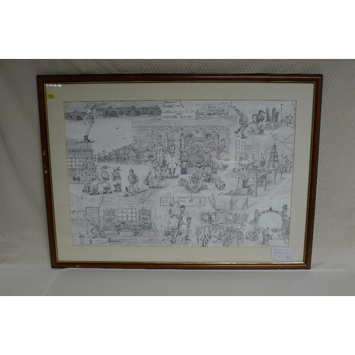 A framed Terence Cuneo print "Building the Rapido at Monte Cassino ...