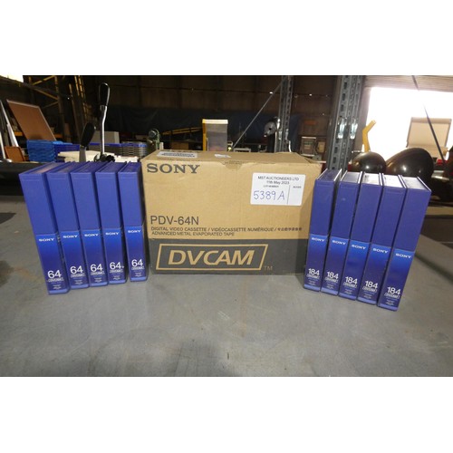 10 x Sony DVCAM digital video cassettes comprising 5 x PDV-184N and 5 x ...