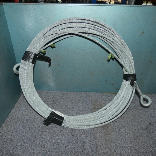 1 x ex-MOD wire rope - 8mm x 40m long