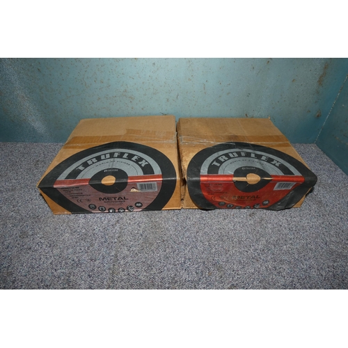2 x boxes of Truflex metal grinding discs 230 x 6 x 22.2mm (each box ...