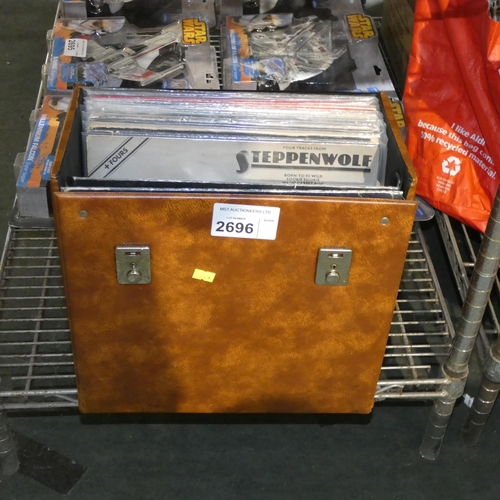 1 x record box containing a quantity of various vinyl records including ...