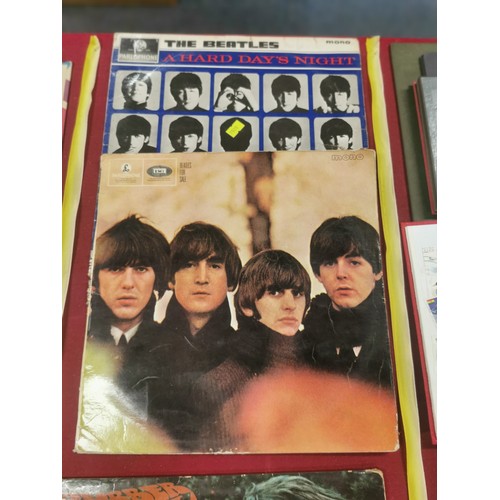 4 vintage Beatles LPs "A Hard Day's Night, Beatles For Sale, Rubber ...