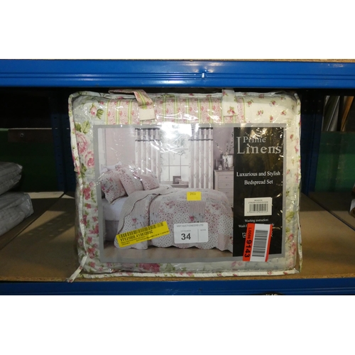 1 x Prime Linens bedspread set - super king size