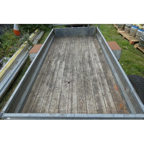 A single axle braked trailer by Logic, net weight 360kg, gross weight ...
