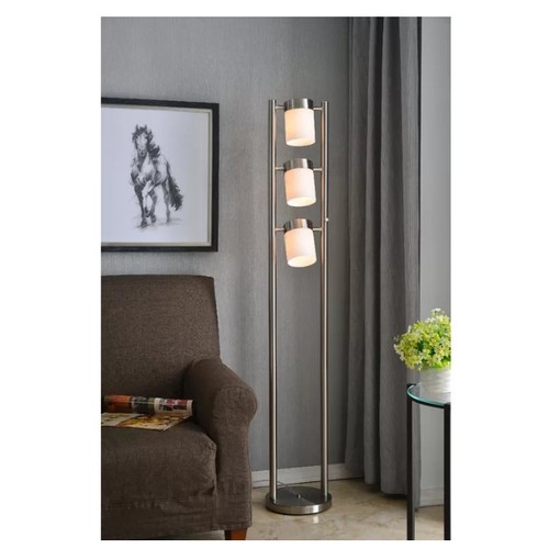 A 3 lamp column floor light approx 65cm