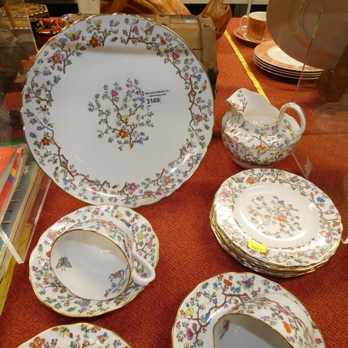 A part floral patterned Spode tea set