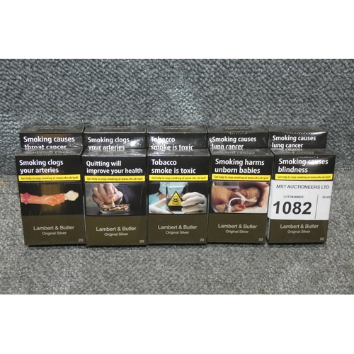 10 x packs of 20 Lambert & Butler Original Silver
