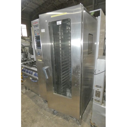 A commercial stainless steel 20 grid combi oven by Rational type CPC201 ...
