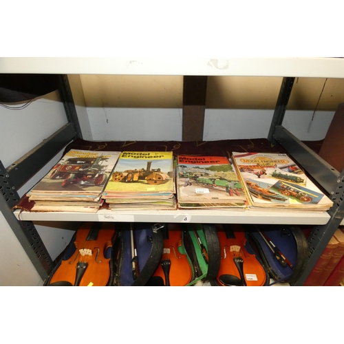 A quantity of vintage model engineer magazines (one shelf)
