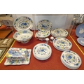 A quantity of a floral patterned Masons dinnerware including; plates ...