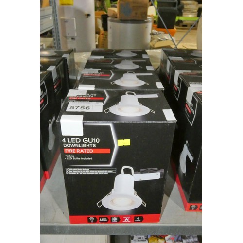 4 x boxes each containing 4 x LED GU10 fire rated downlights (16 total ...