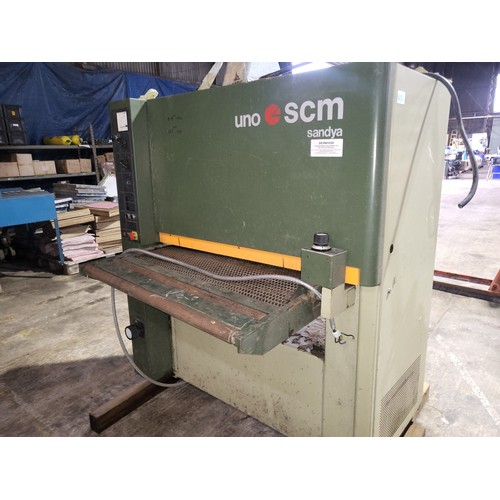 1 x SCM twin head belt sander model UNO.C.CS, 3ph, YOM 2001 max width ...