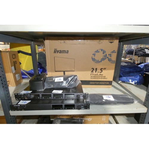 A Beyer Dynamic NE914 & NE912 microphone receivers with microphones ...