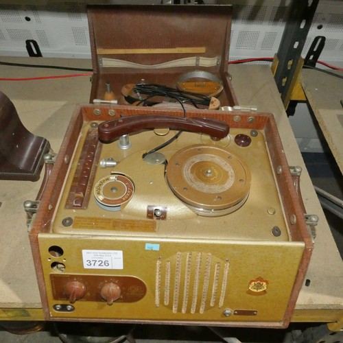 A vintage Magnefon wire player