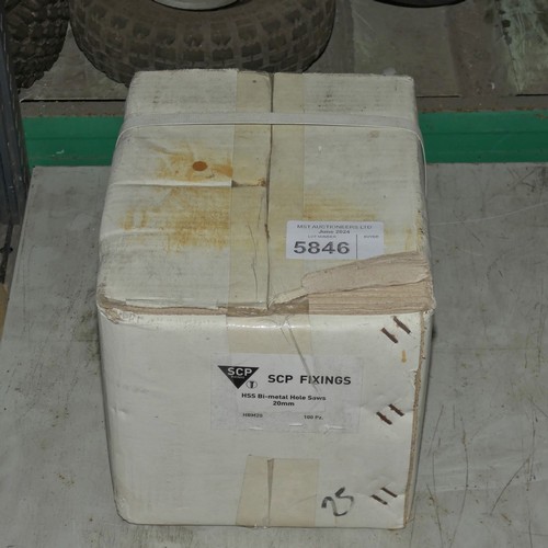1 x box containing approx 100 x SCP HSS bi-metal hole saws 20mm