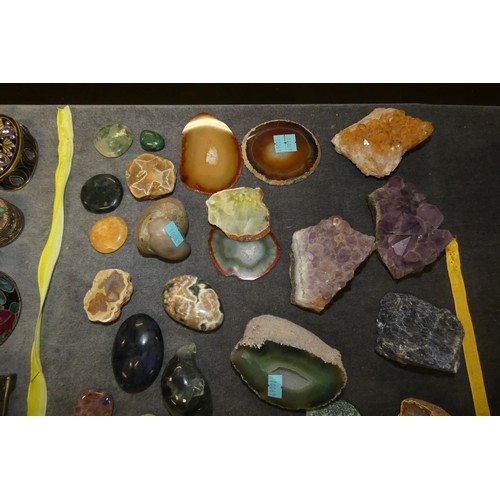 A quantity of interesting rocks, pebbles and minerals
