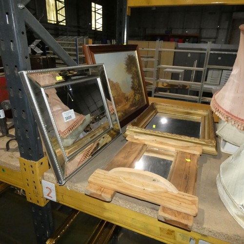 A quantity of miscellaneous framed mirrors and pictures