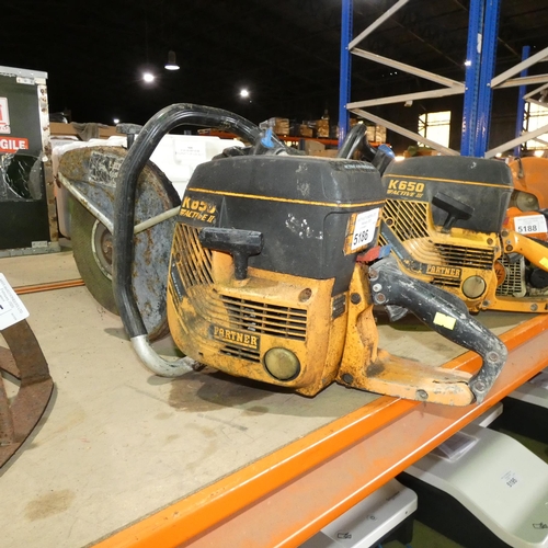 1 x Partner K650 Active II petrol engine stone cutting disc saw