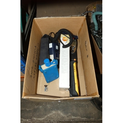 1 box containing a Robin AR6002 digital multimeter, an AVO transistor ...