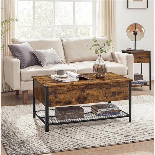 1 x Borough Warf coffee table with flip lid and hidden storage ...