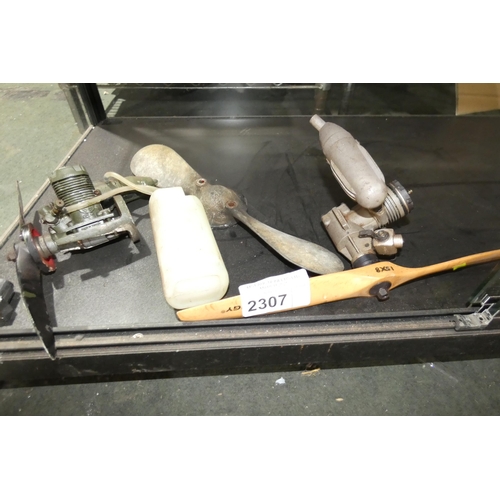 2 x mini engines for remote controlled model aircraft (both with ...