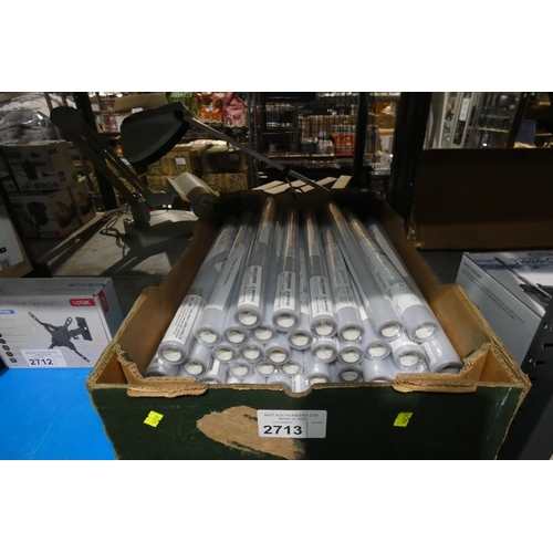 A box containing a large quantity of window frosting film rolls approx ...