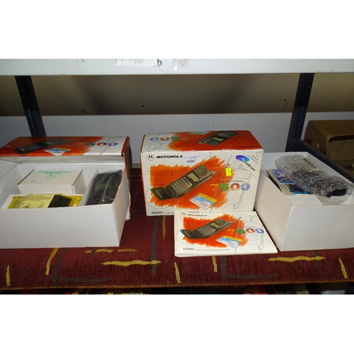 2 vintage boxed Motorola 7500 mobile phones