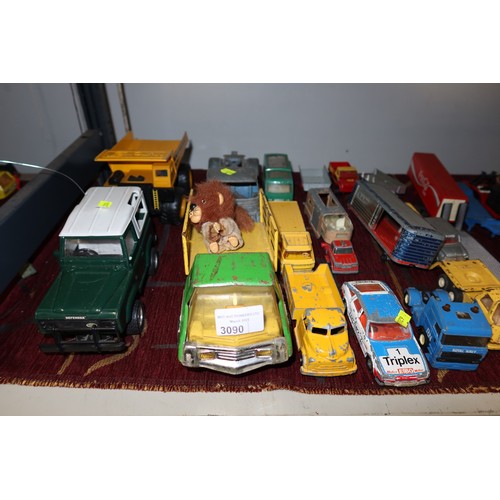 A quantity of miscellaneous vintage diecast vehicles, model trains and ...