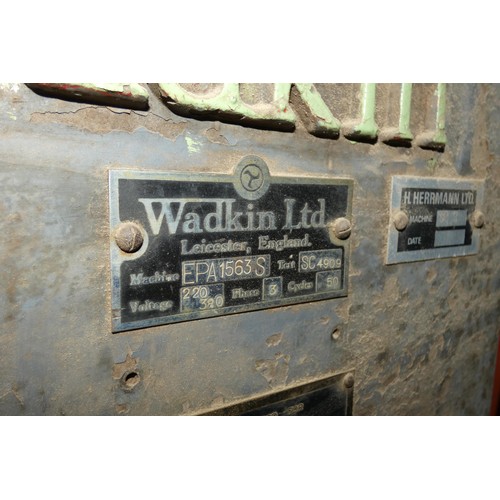 1 x Wadkin spindle moulder 3ph supplied with an Electro-Tempo ETZ power ...