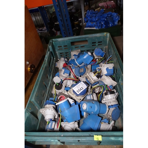 A quantity of various Ceeform type electrical sockets. Contents of 1 ...