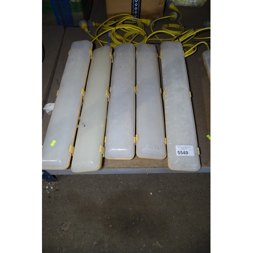 5 x LED work lights 110v