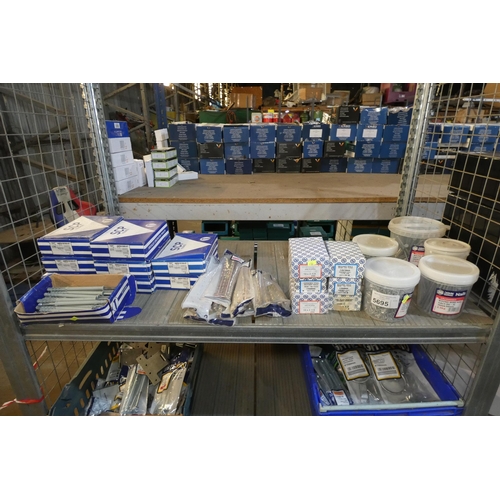 A quantity of various items including SCP fixings, hex head ...