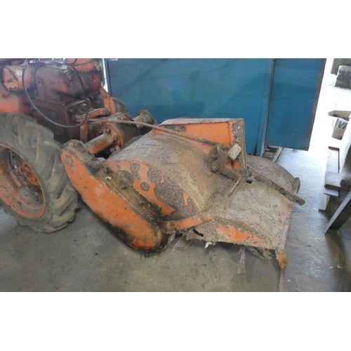 1 x vintage Howard type 700 petrol engine rotavator